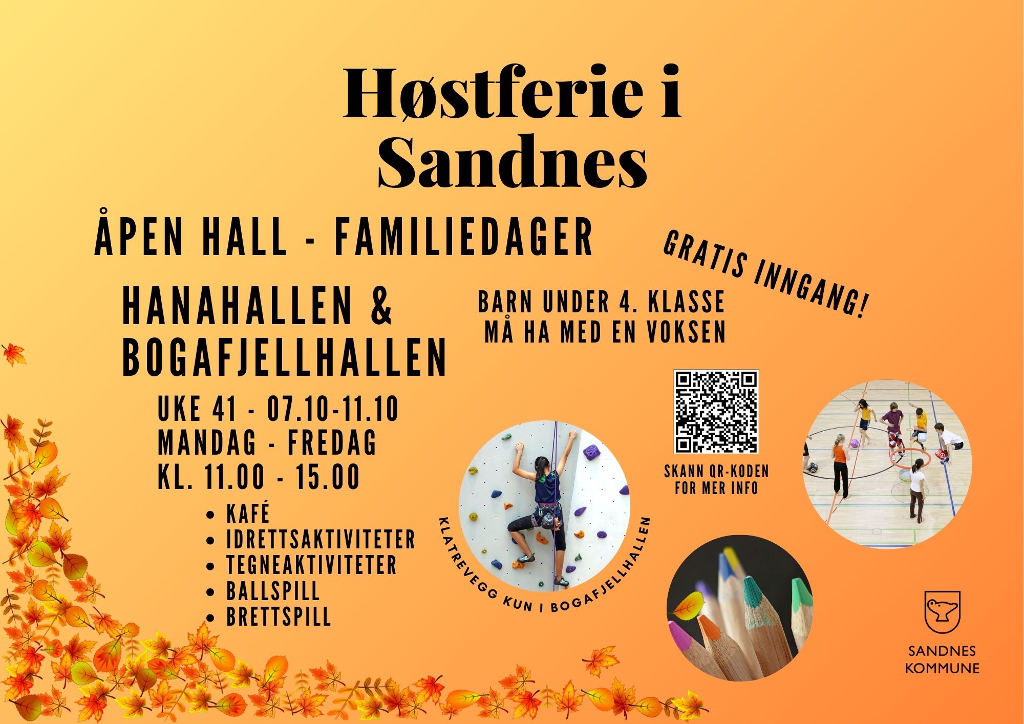 Sandnes kommune - Høstferietilbud